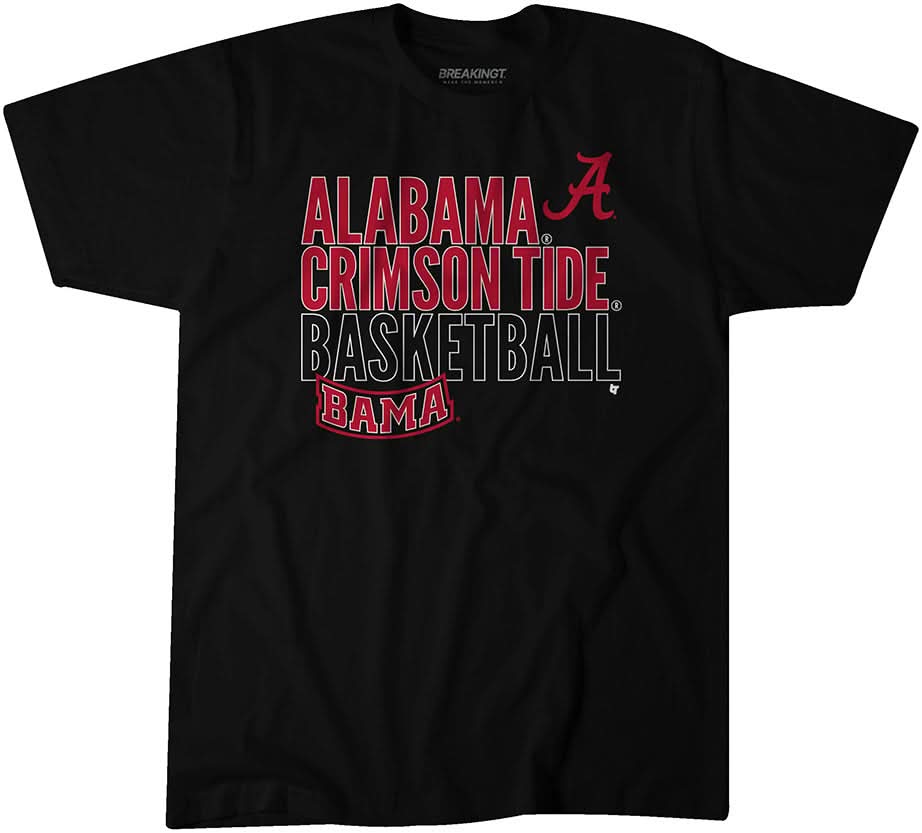 Alabama Basketball: Text Logo Overlay – Bama Athletic Company